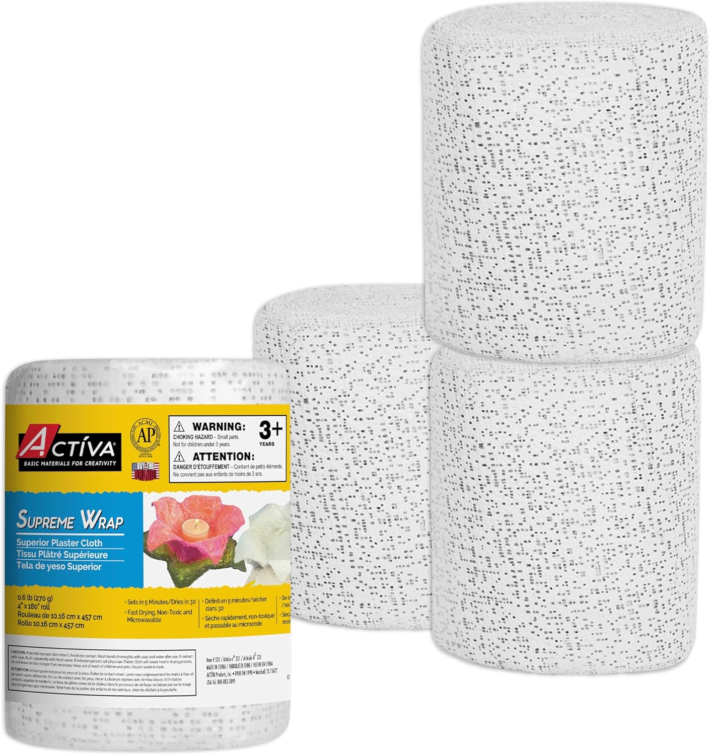 Amazon.com: ACTIVA Supreme Wrap – The Premium Plaster Cloth for Art and ...