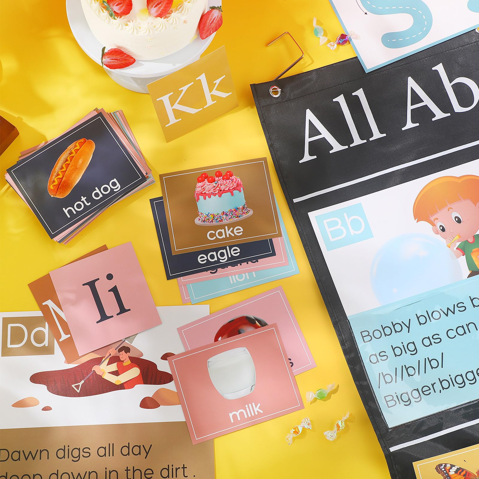Snapklik.com : Blosssound 34 X 27 All About Letter Pocket Chart 103 ABC ...