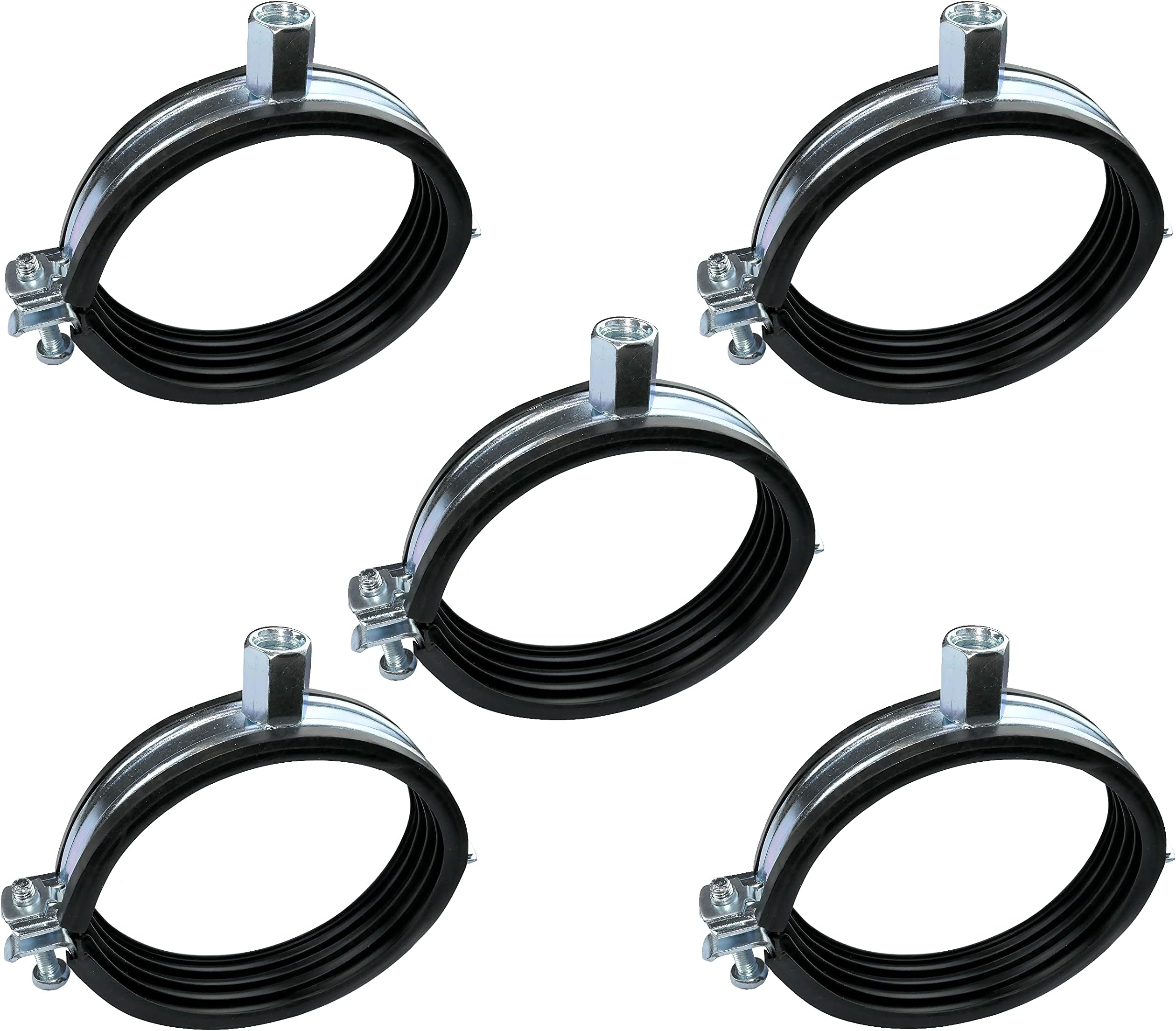 Ø 80mm Collier de Serrage avec Joint en Caoutchouc - M8 / M10 Collier ...