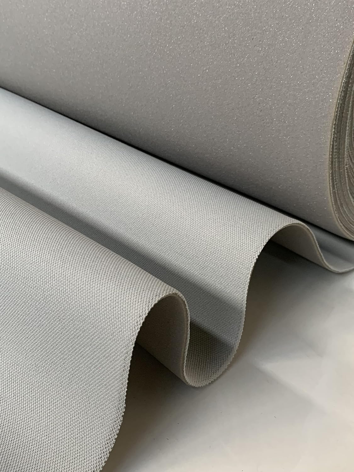 EU Fabrics Light Grey Automotive Headliner Fabric - 2MM Foam Backed ...