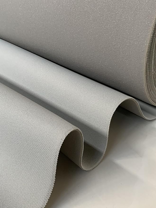 EU Fabrics Light Grey Automotive Headliner Fabric - 2MM Foam Backed ...
