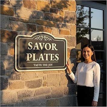 Amazon.com : Custom Decorative Outdoor Metal Sign - Personalized ...