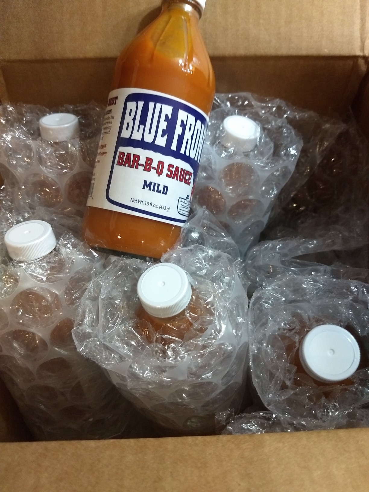 Amazon.com : BLUE FRONT BAR-B-Q SAUCE "MILD" 3 PACK 16oz Bottles of ...