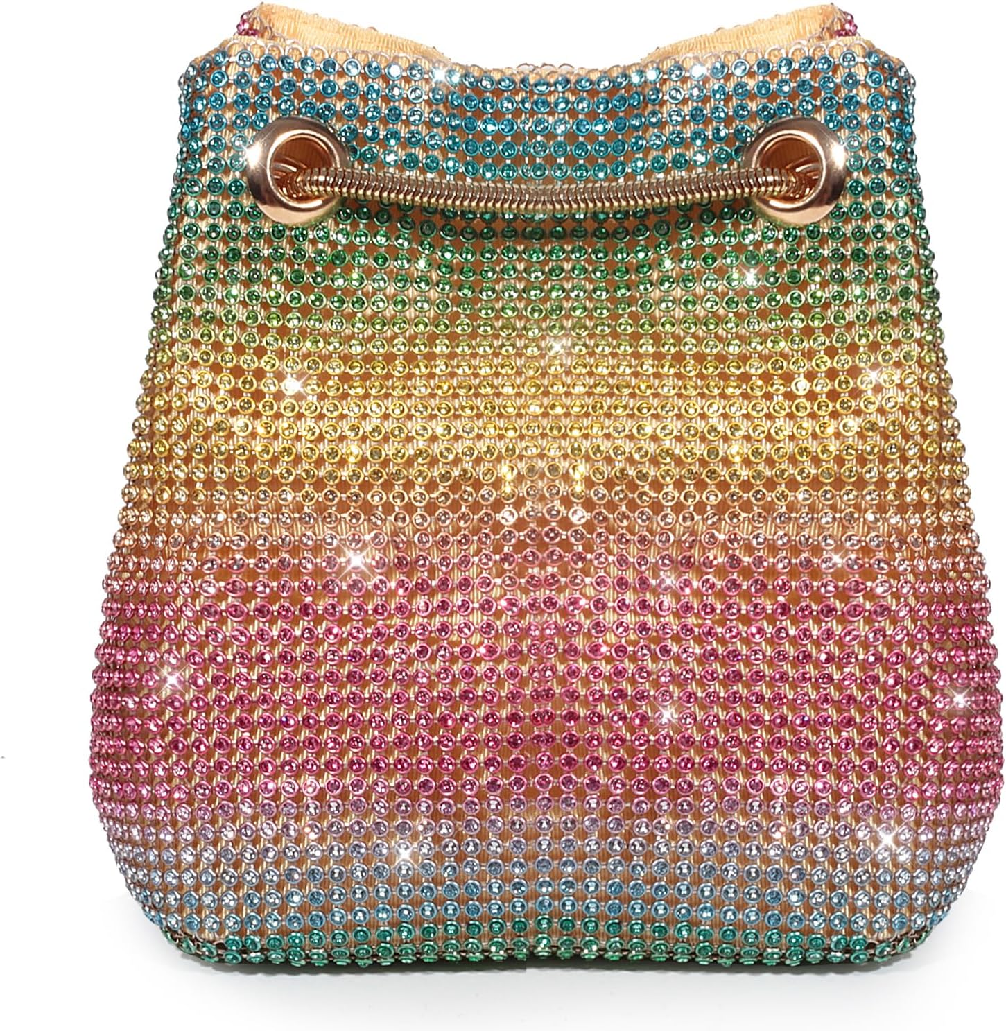 AOYUNHUI Evening Bags Crossbody Bags for Women Shiny Bucket Bag Clutch ...