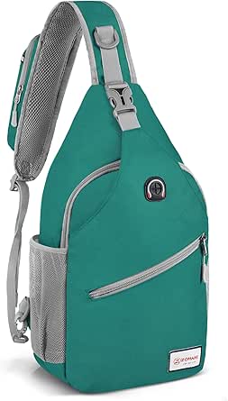 ZOMAKE Crossbody Sling Bag - Chest Bag Small Hiking Backpack Water ...