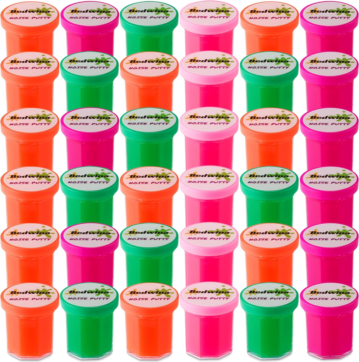 Mini Noise Putty Slime - (Pack of 48) Slime Party Favors Sludge for ...