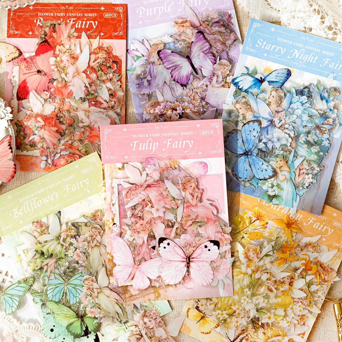 Amazon.com: Dwpetzo Cute Fairy Stickers for Journaling, 240 Pieces ...