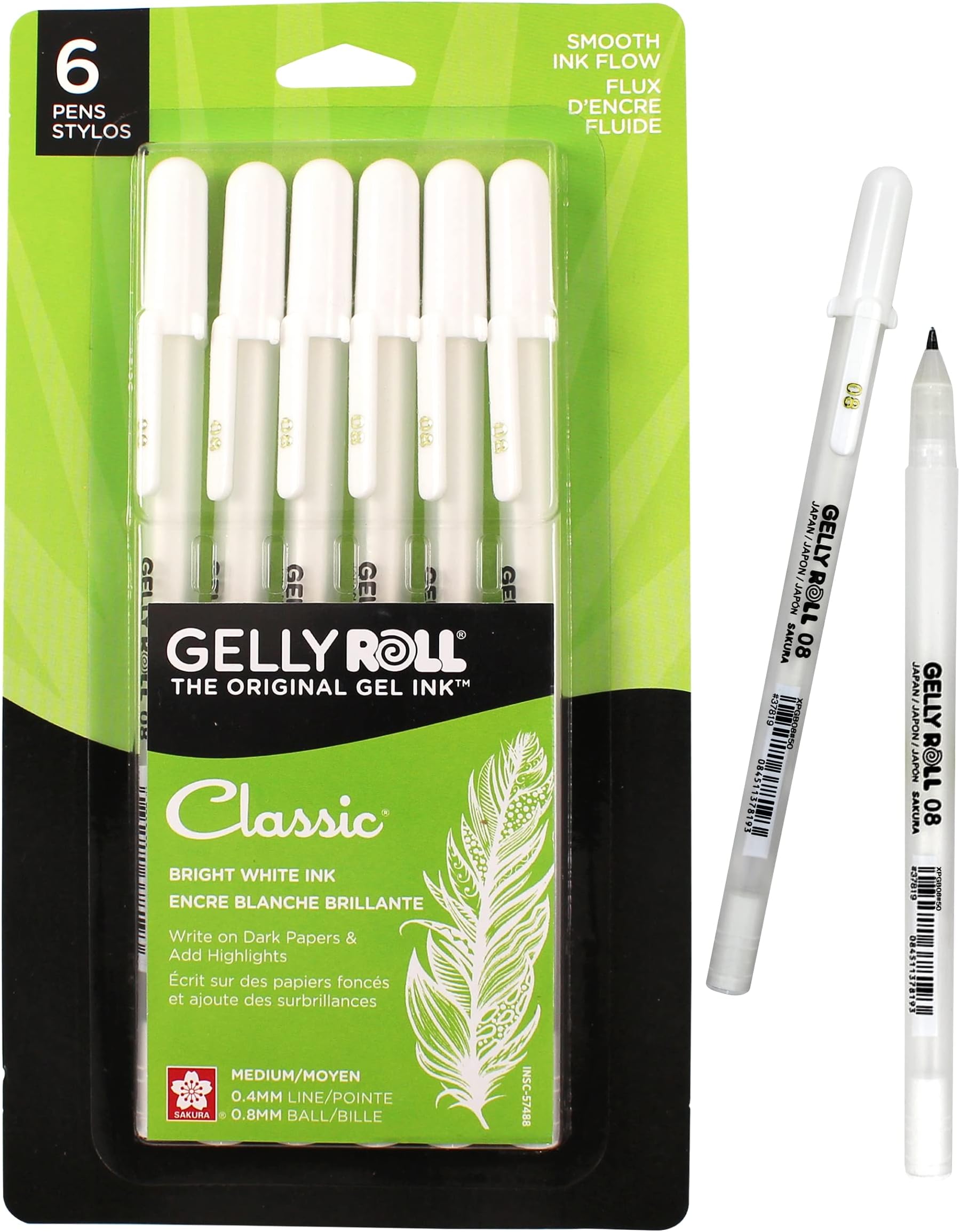 Amazon.com: SAKURA Gelly Roll Gel Pens - Medium Tip Ink Pens for ...