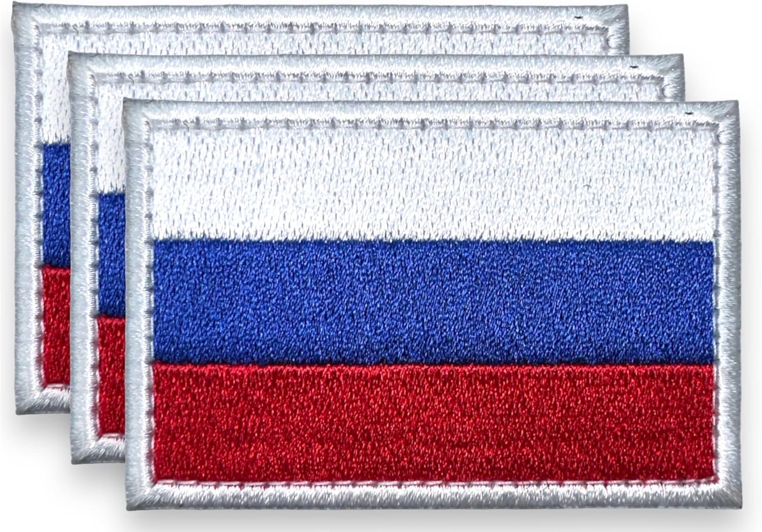DM 3Pack Russia Flag Embroidery Patches Tactical Russian Flag Patches ...