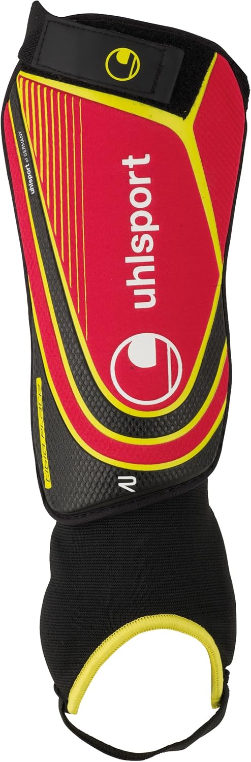 Amazon.com : uhlsport Tibia Plate Pro Shin Pads rot/schwarz/fluo gelb ...