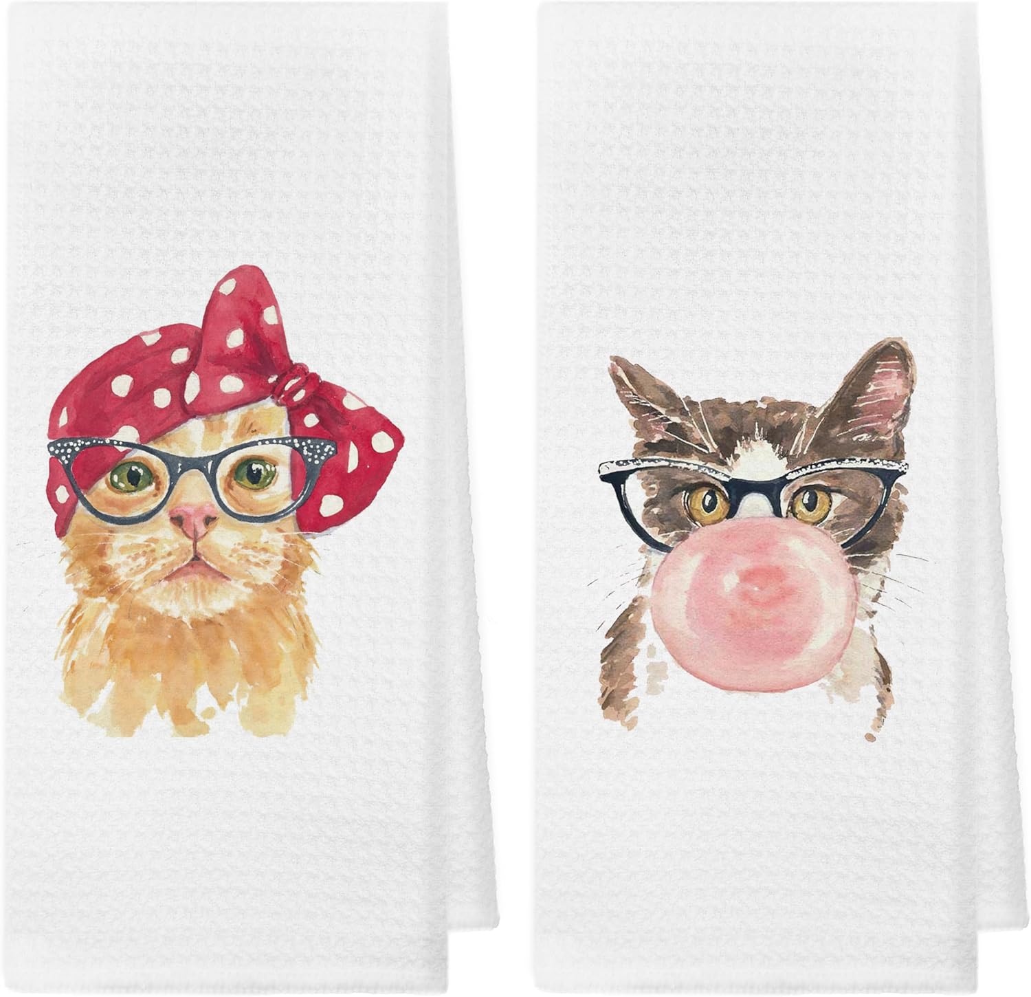 Amazon.com: kunlisa Cat Kitchen Towel,Cat Towel,Cat Dish Towel,Cat ...