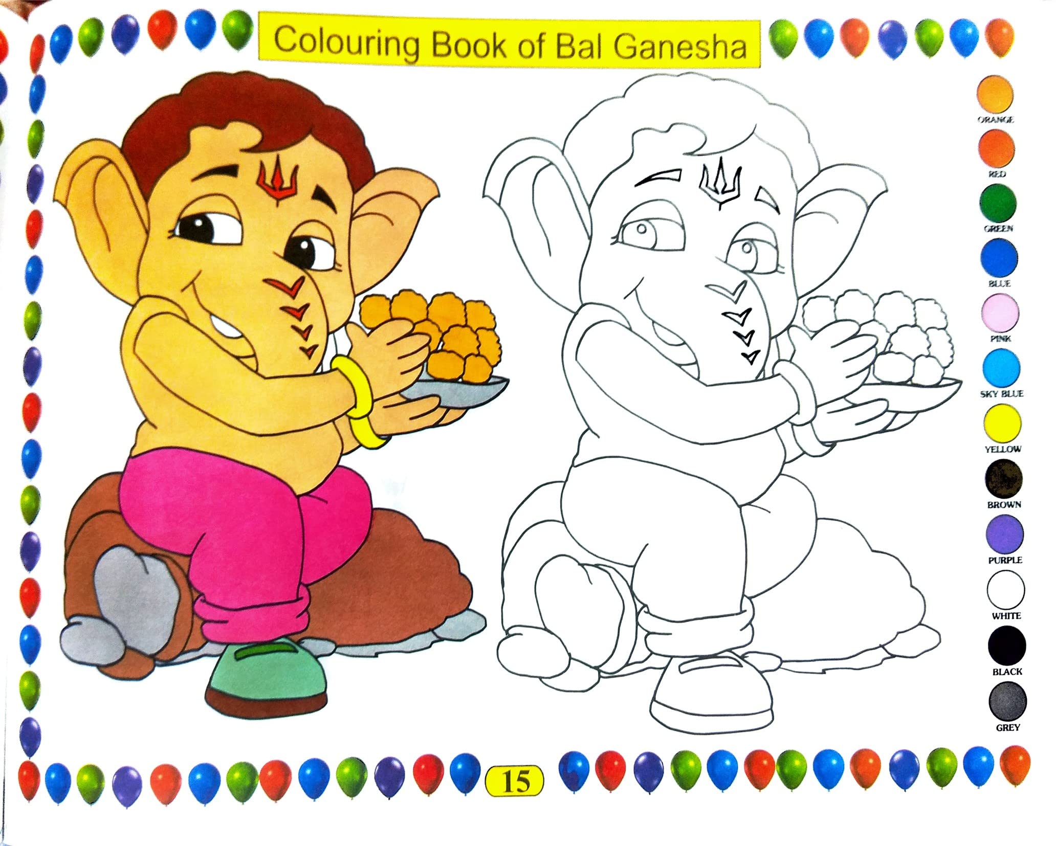 Ganesha Drawing For Kids