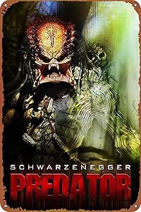 Amazon.com: Predator Movie Poster Vintage Look Tin Metal Sign Wall ...