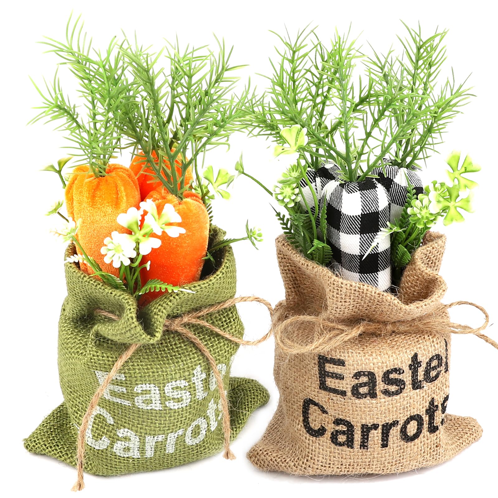 Amazon.com: Easter Decorations 2Pcs Carrot Table Signs Decorations ...