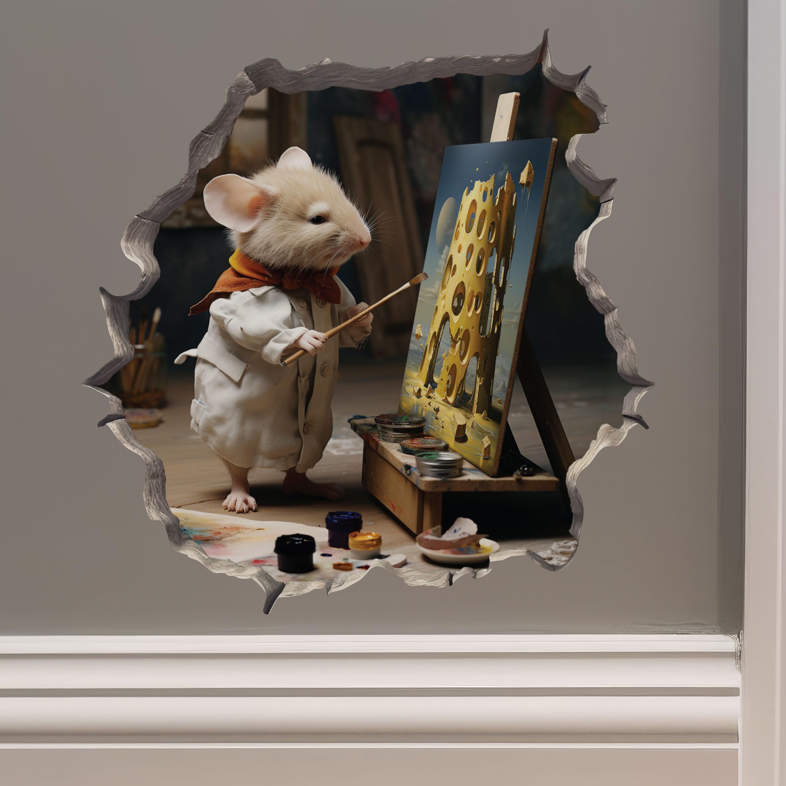 Mouse Painting A House