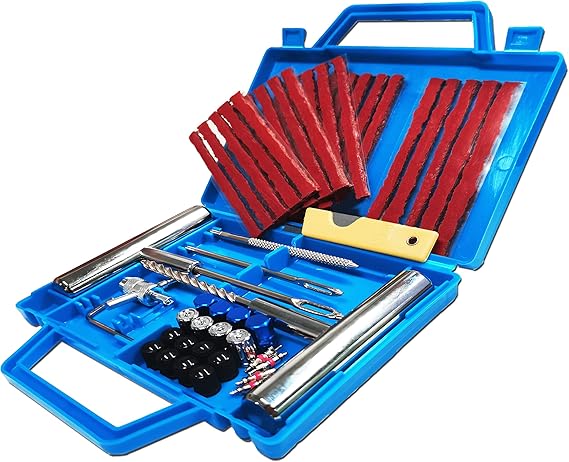 HYHJMISTY 53Pcs Tire Repair Kit, Heavy Duty Tire Plug Kits, Portable ...