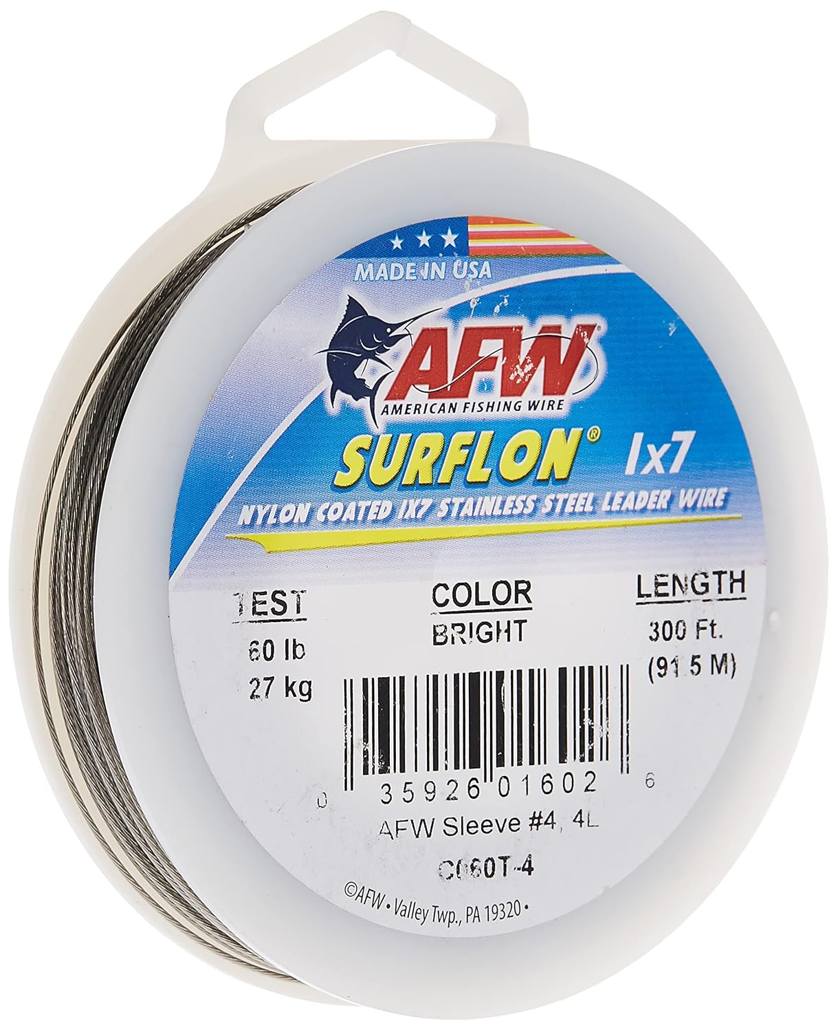 Buy American Fishing Wire Surflon Nylon Coated 1x7 Stainless Steel ...