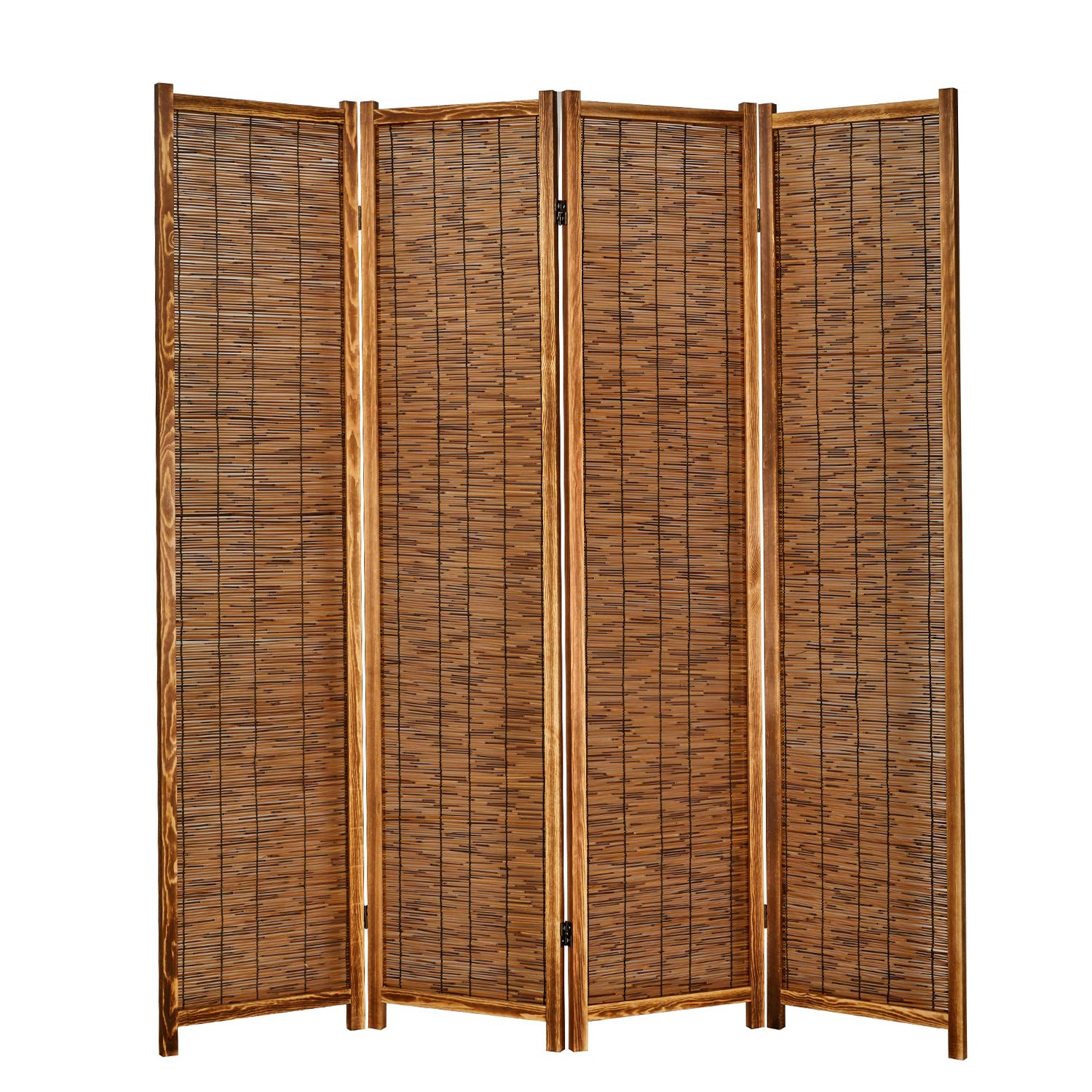 Cocosica 5 9 Ft Tall Reed Room Divider 4 Panels | Desertcart Japan
