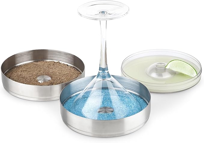 Amazon.com | Final Touch 2 Tier Cocktail Rimmer with Lid - Essential ...