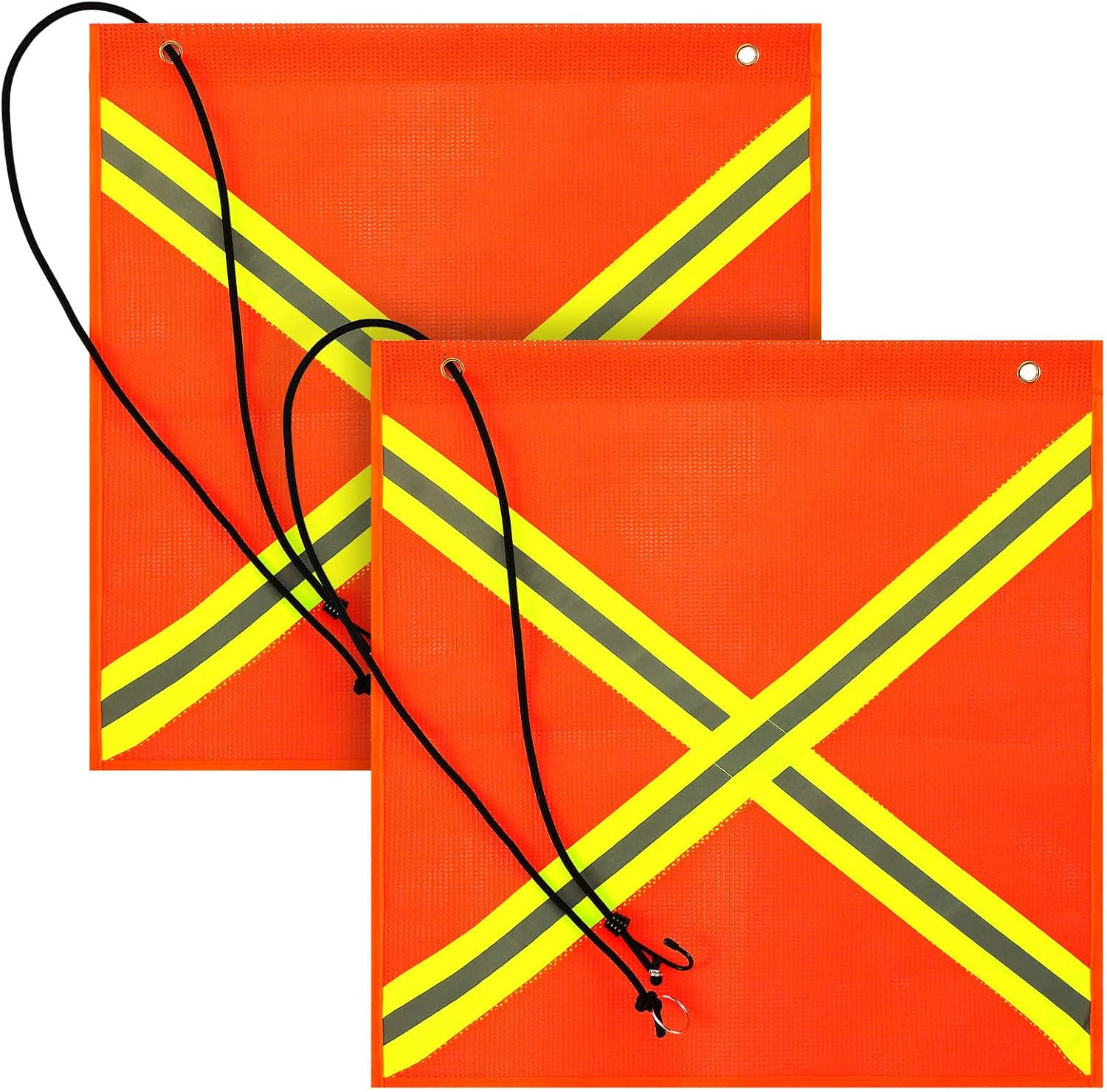 Amazon.com : 18 x 18 Inch Safety Flag 2 Pieces Mesh Weather Proof ...