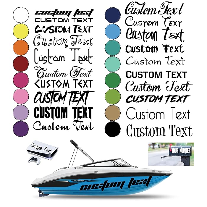 Buy Personalized Custom Name Word Vinyl Decal - Design Your Own Name ...