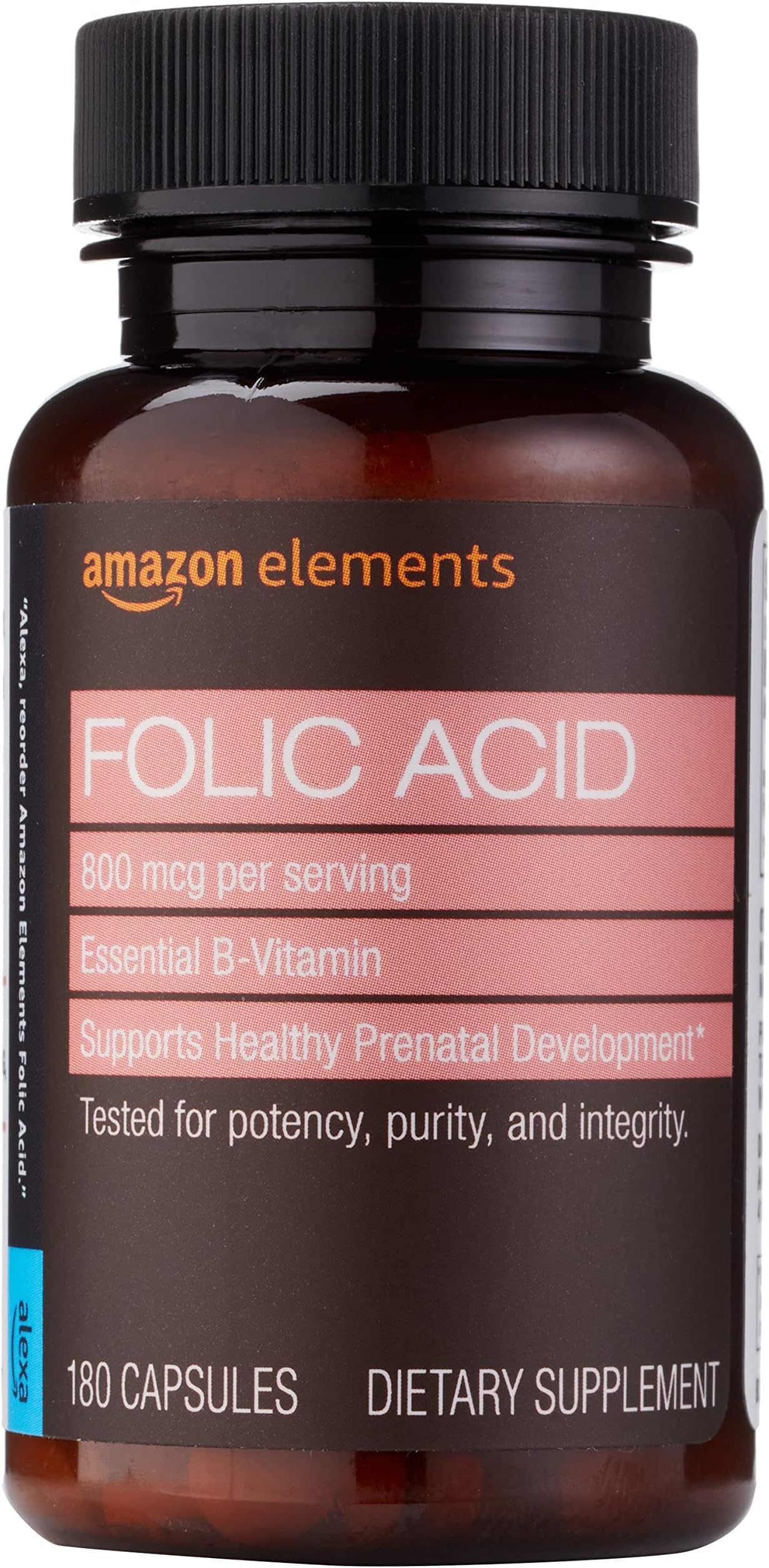 Amazon.com: NOW Foods Supplements, Folic Acid 800 mcg + B-12 ...