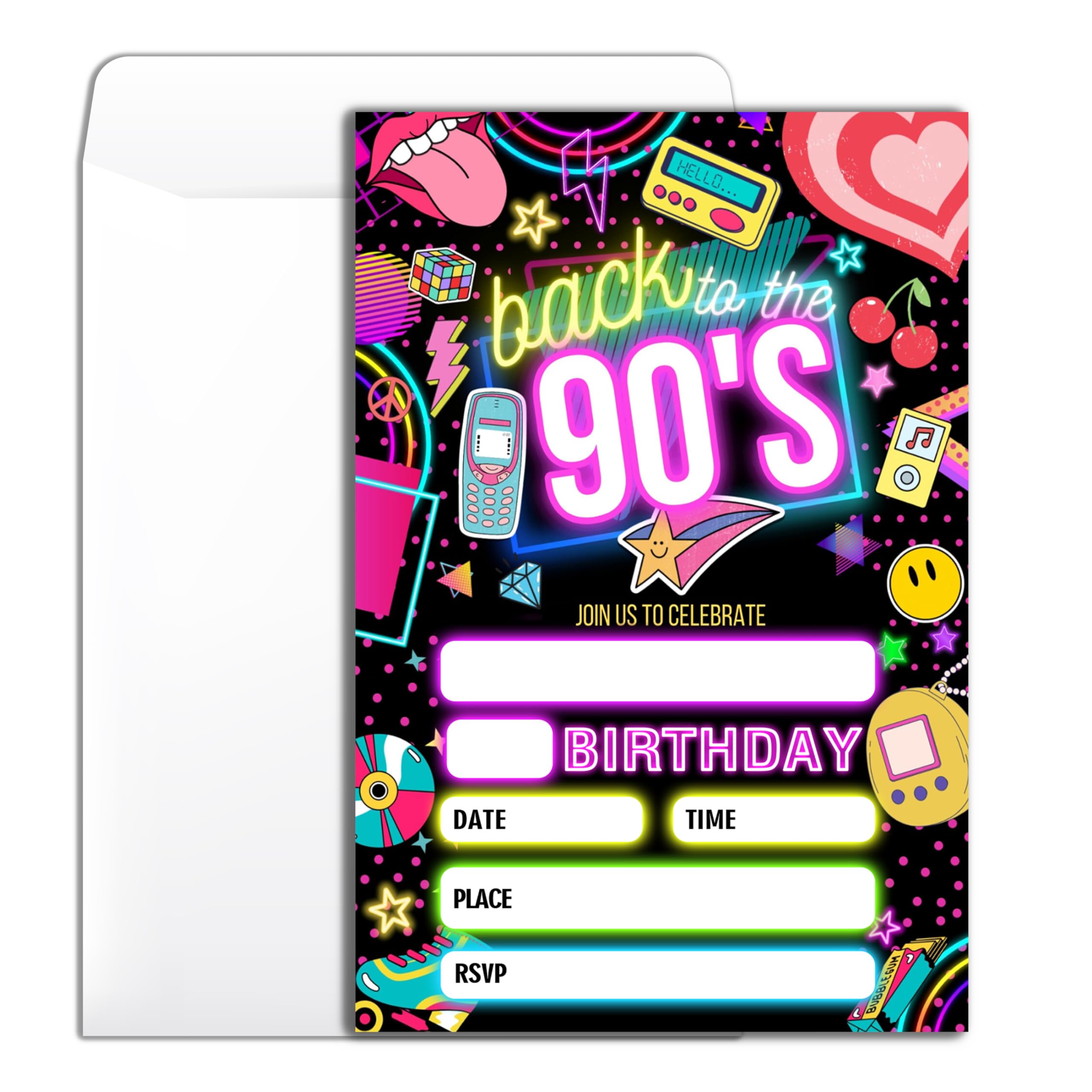 Nineties Party Invitations