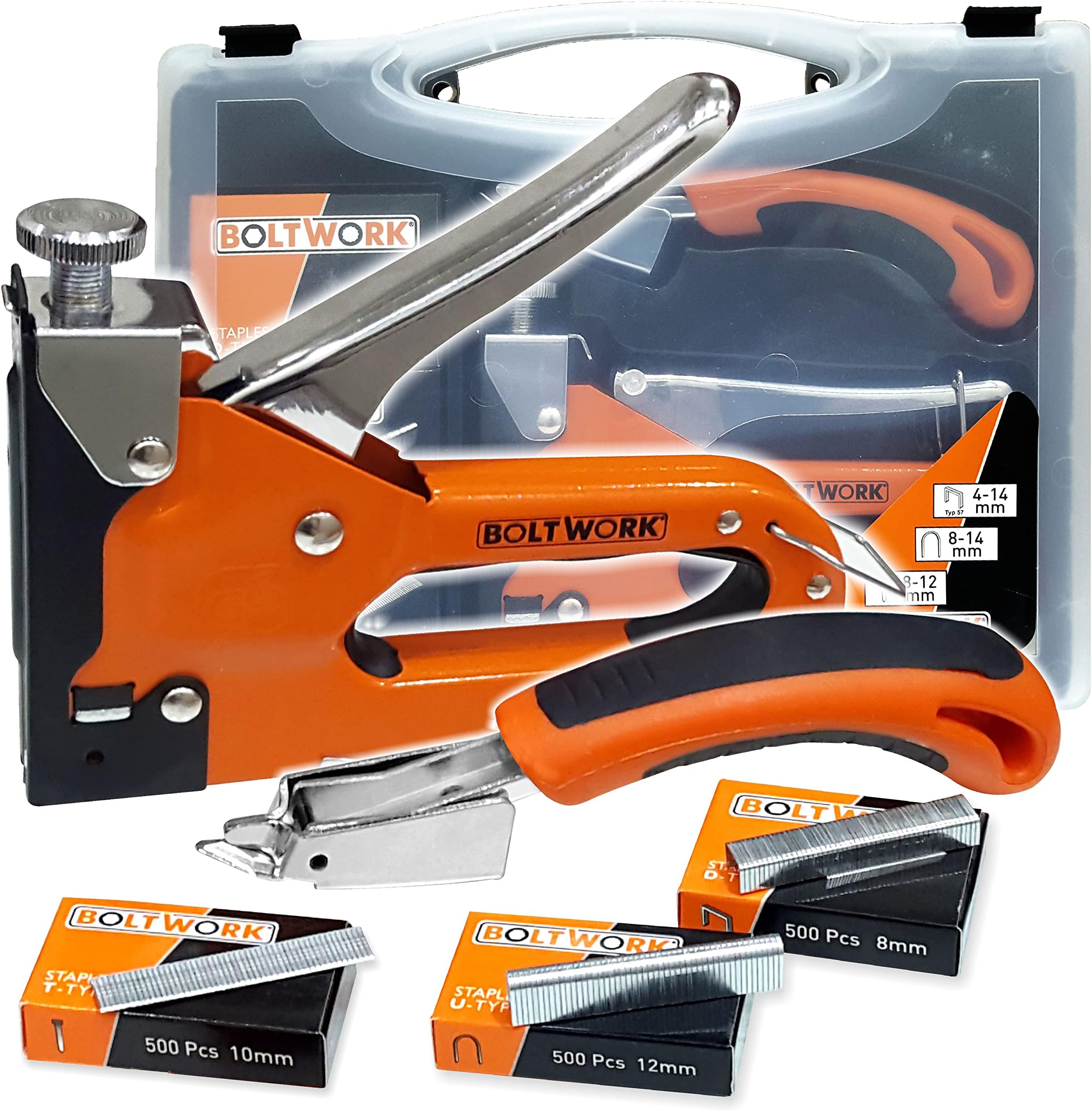 SHALL Heavy Duty Upholstery Staple Gun Kit - 3-in-1 with 3000 Staples ...