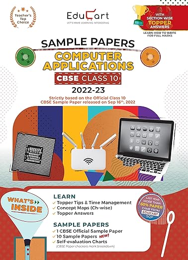 Educart CBSE Class 10 COMPUTER APPLICATION Sample Papers 2023 (With ...