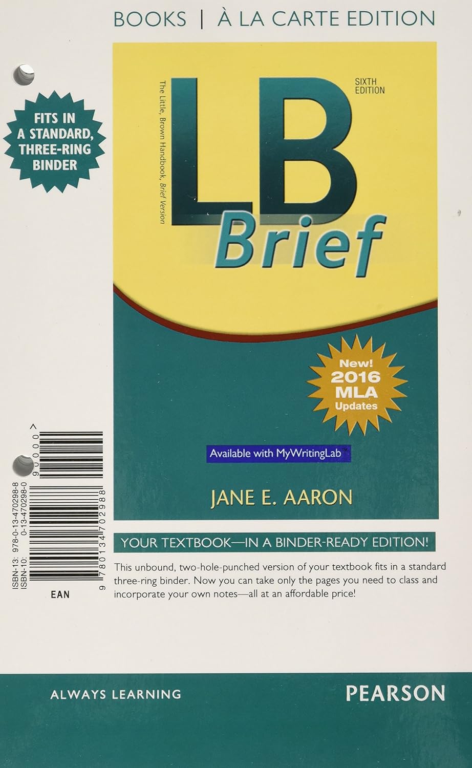 Amazon.com: LB Brief [Untabbed Version] The Little, Brown Handbook ...