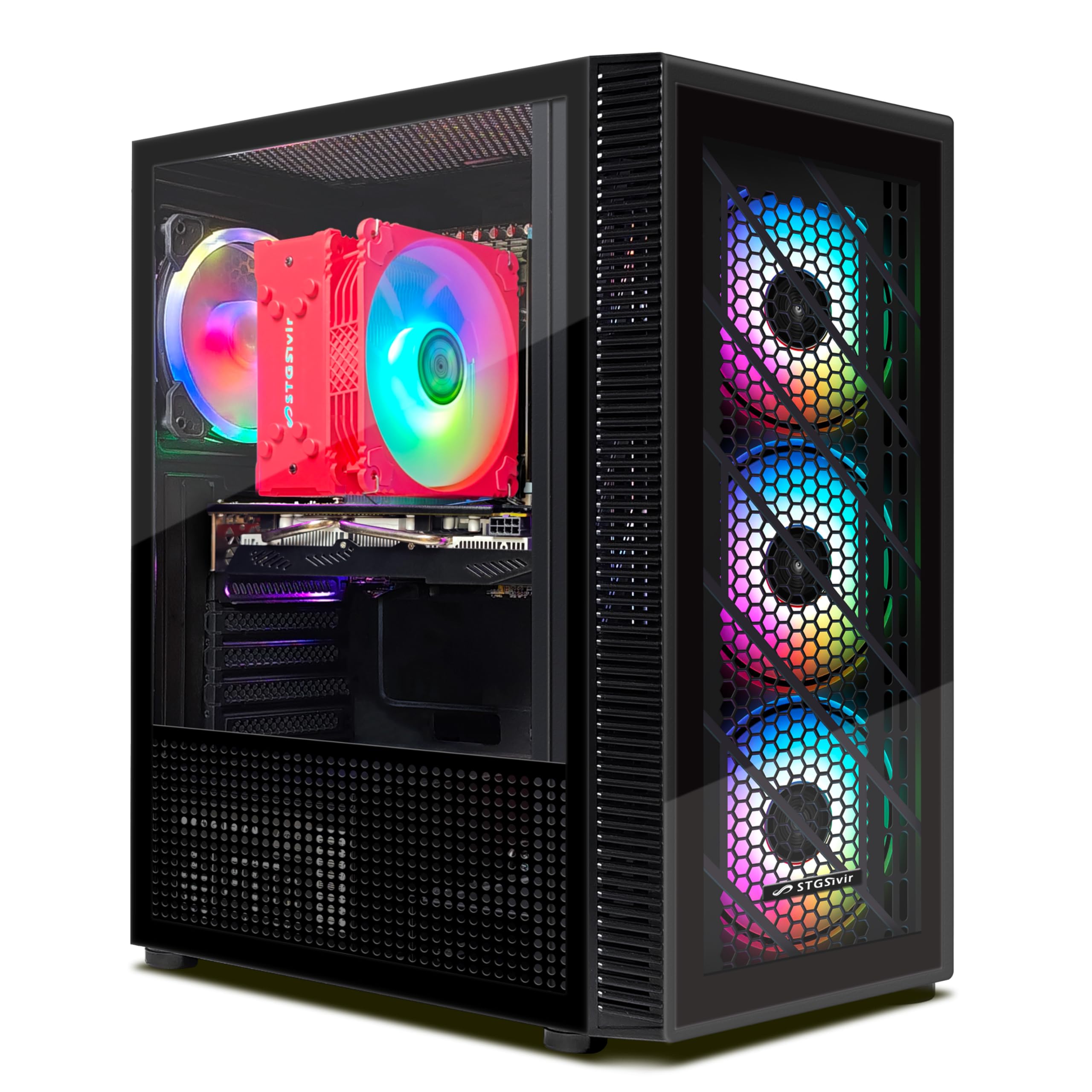 STGsivir PC Gamer Fixe,Ordinateur Gaming,Radeon RX 580 16Go, Core i5 ...