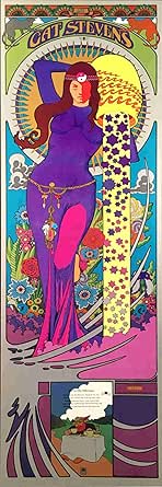 Cat Stevens Poster Original Tea for the Tillerman 1971 Rare Tower ...