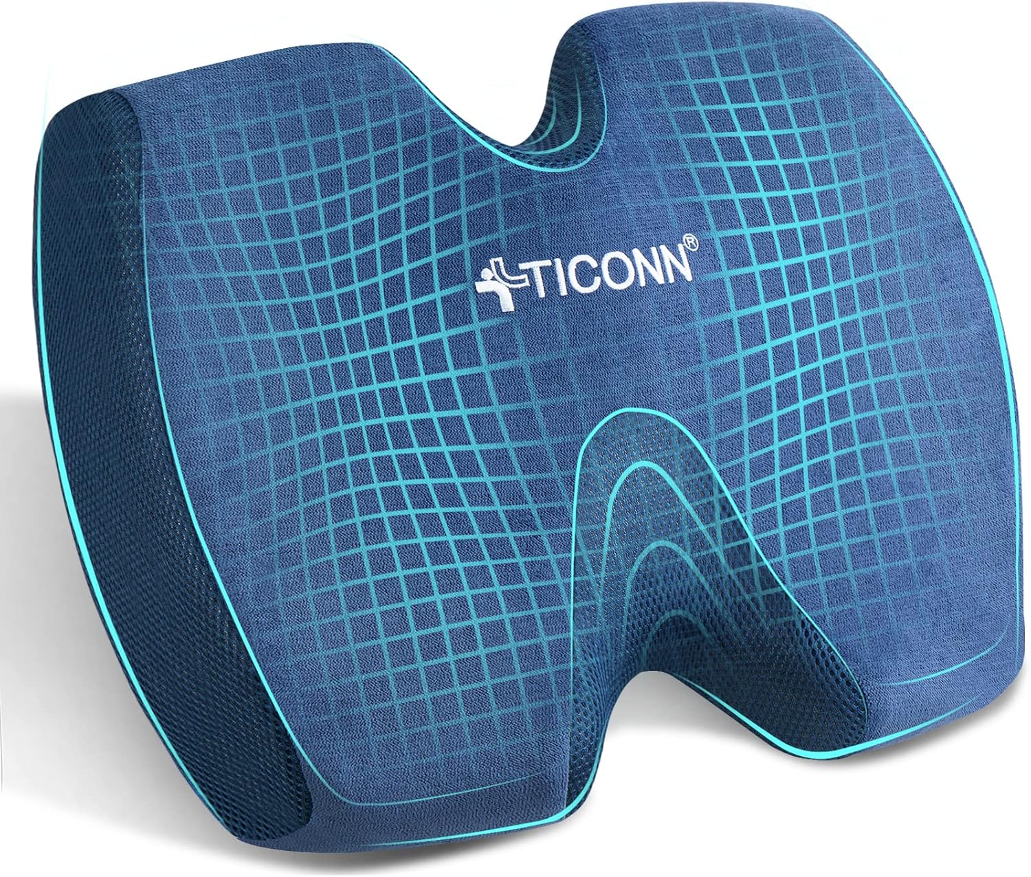 Amazon.com: TICONN Memory Foam Seat Cushion, Office Chair Cushion Butt ...