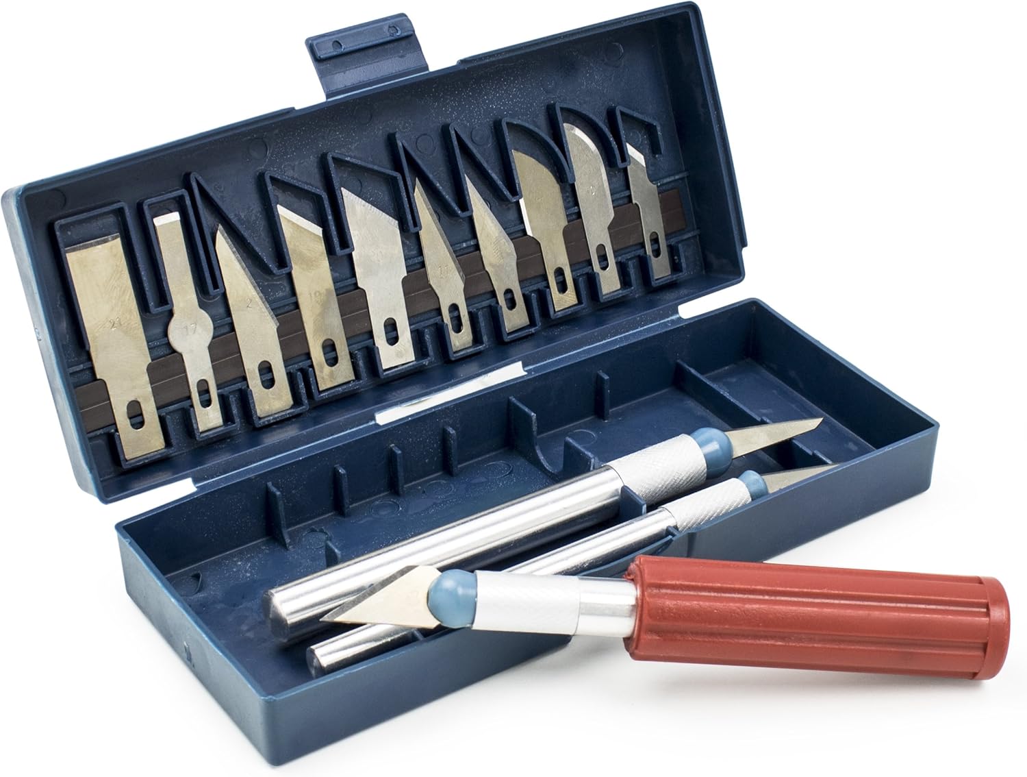 Amazon.com: Bastex 16 Piece Hobby Craft Knife Set. Great Beginner Set ...