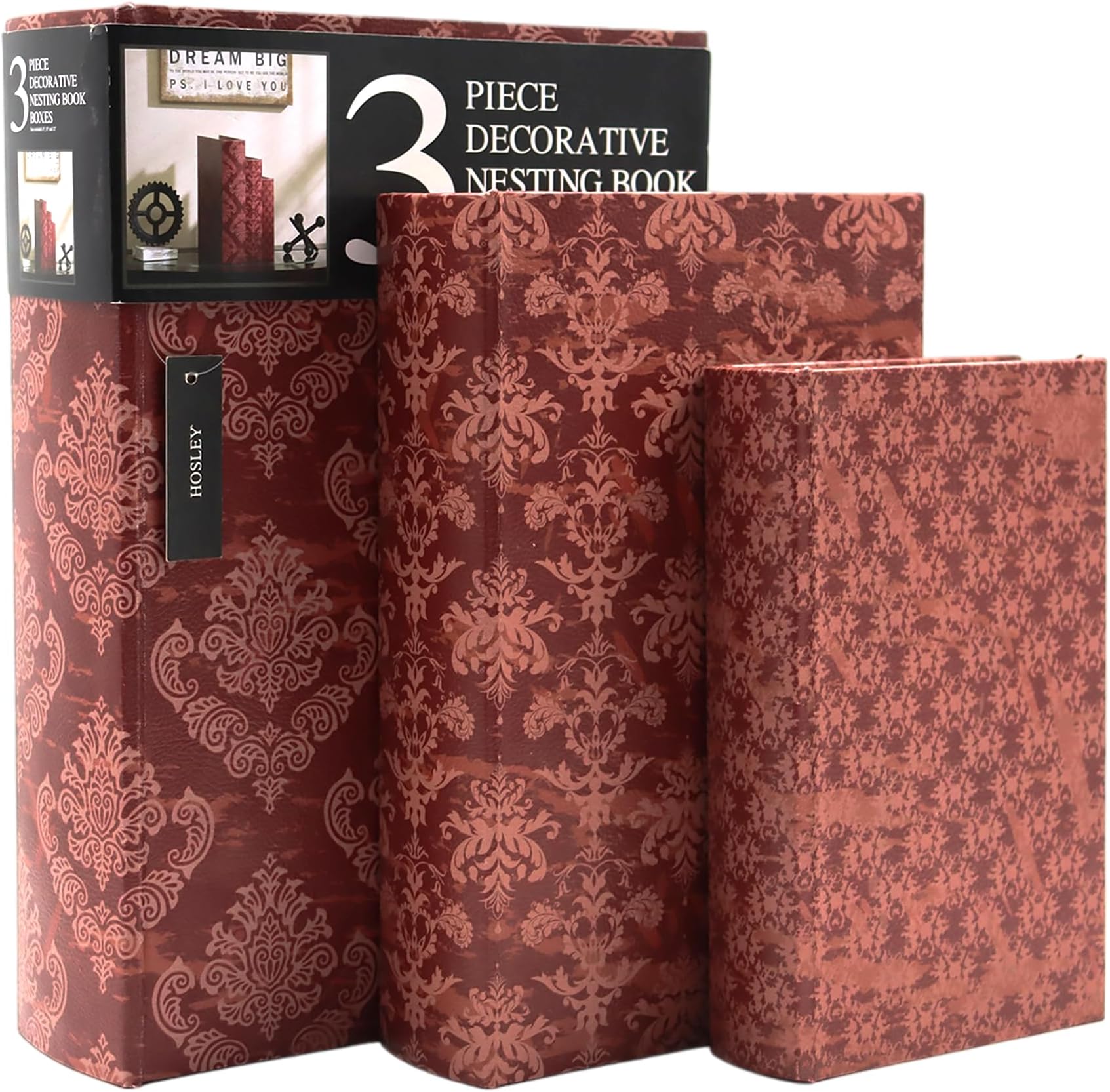 Amazon.com: Deco 79 Canvas Decorative Box Faux Storage Book Book Shaped ...