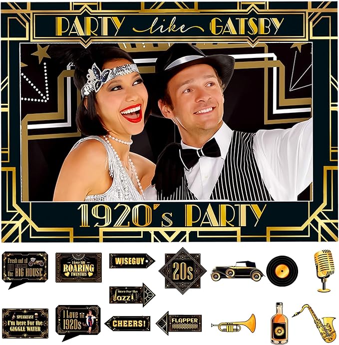JeVenis Roaring 20s Photo Booth Props 1920s Photo Booth Props 1920s ...