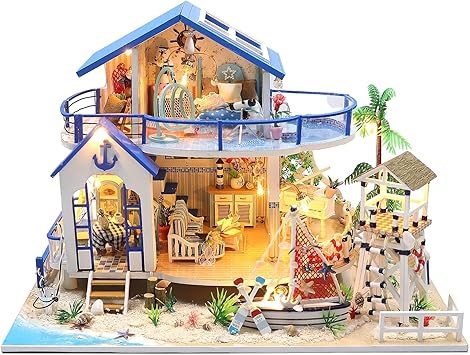 Amazon.com: RHZN Miniature House Kit, Dollhouse Kit, Miniature Kit, DIY ...
