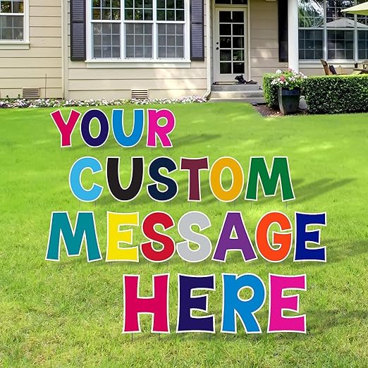 Amazon.com : VictoryStore Custom Yard Letters 24 Inch Yard Words with ...