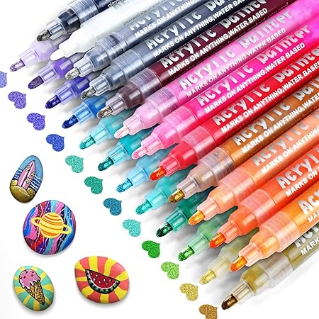 Desire Deluxe - Pennarelli acrilici - Non tossici, a base di acqua ...