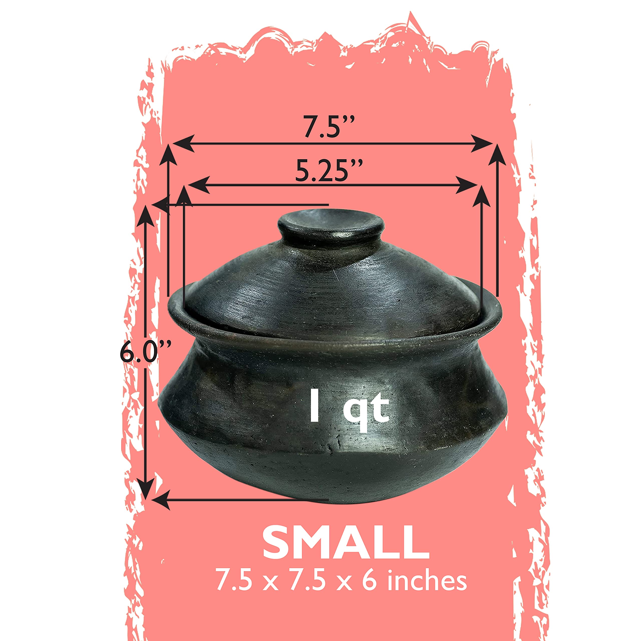 Ancient Cookware Palayok - Filipino Clay Pot - Small: Buy Online in ...