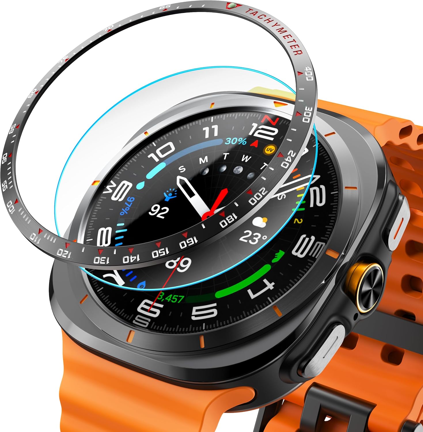 Amazon.com: Bezel Cover Compatible with Samsung Galaxy Watch Ultra ...