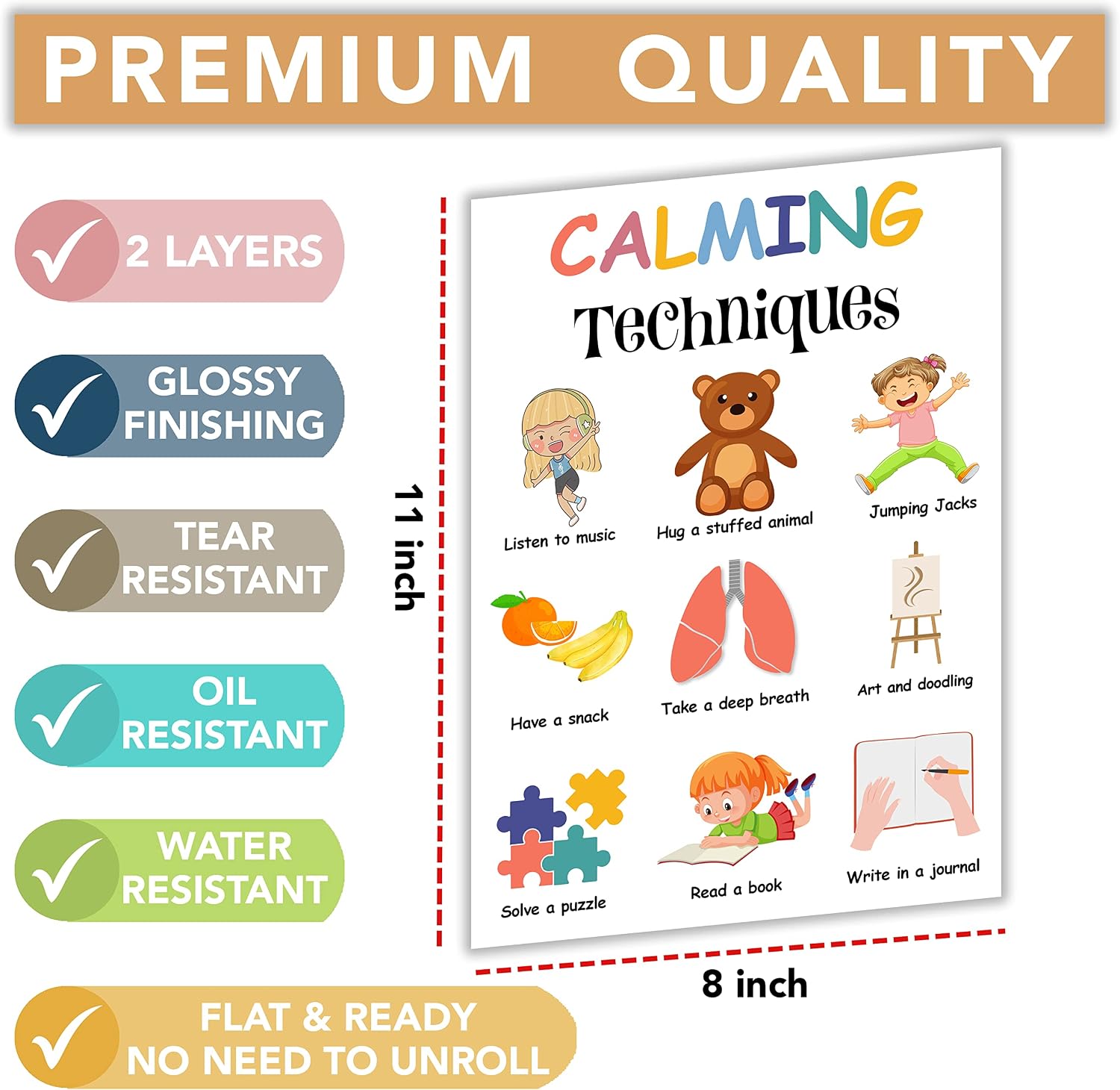 20 Coloré Calmant Coin Classe Affiches Préscolaire Maroc | Ubuy