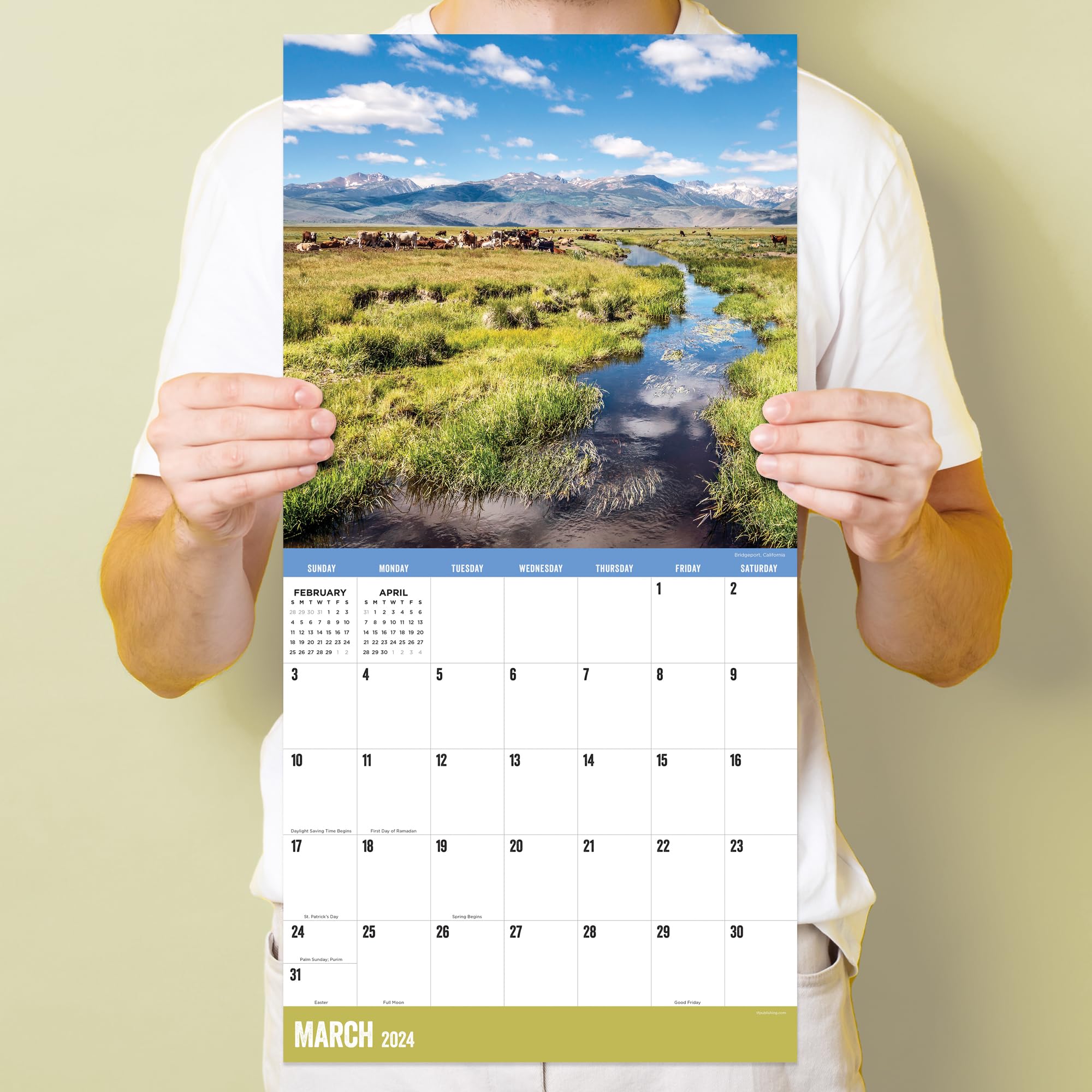 Snapklik.com : TF PUBLISHING 2024 Ranch Life Wall Calendar Large Grids ...