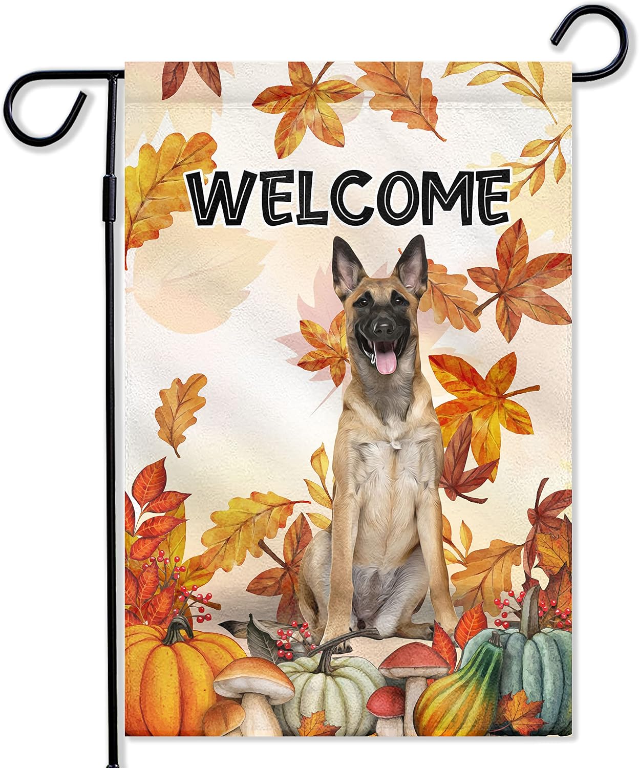 Amazon.com: Prezzy Autumn Dogs Garden Flag Belgian Malinois Flags ...