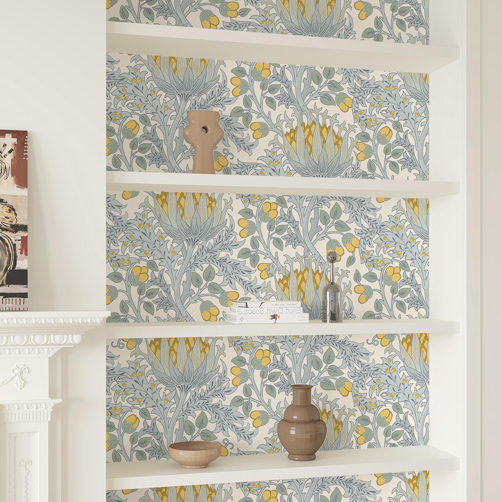 Art Deco Black And Gold Peel And Stick Wallpaper - 17.5x276 Inch ...