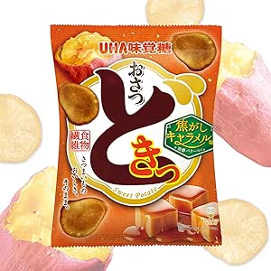 Amazon.co.jp: UHA味覚糖[公式]おさつどきっ 焦がしキャラメル味 60g×10袋さつまいものおいしさ、そのまま : 食品・飲料・お酒