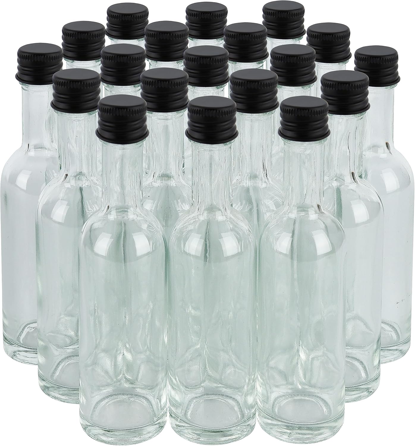 Amazon.com: PELLAH GOODS 50 ml Mini Small Glass Bottles With Aluminum ...