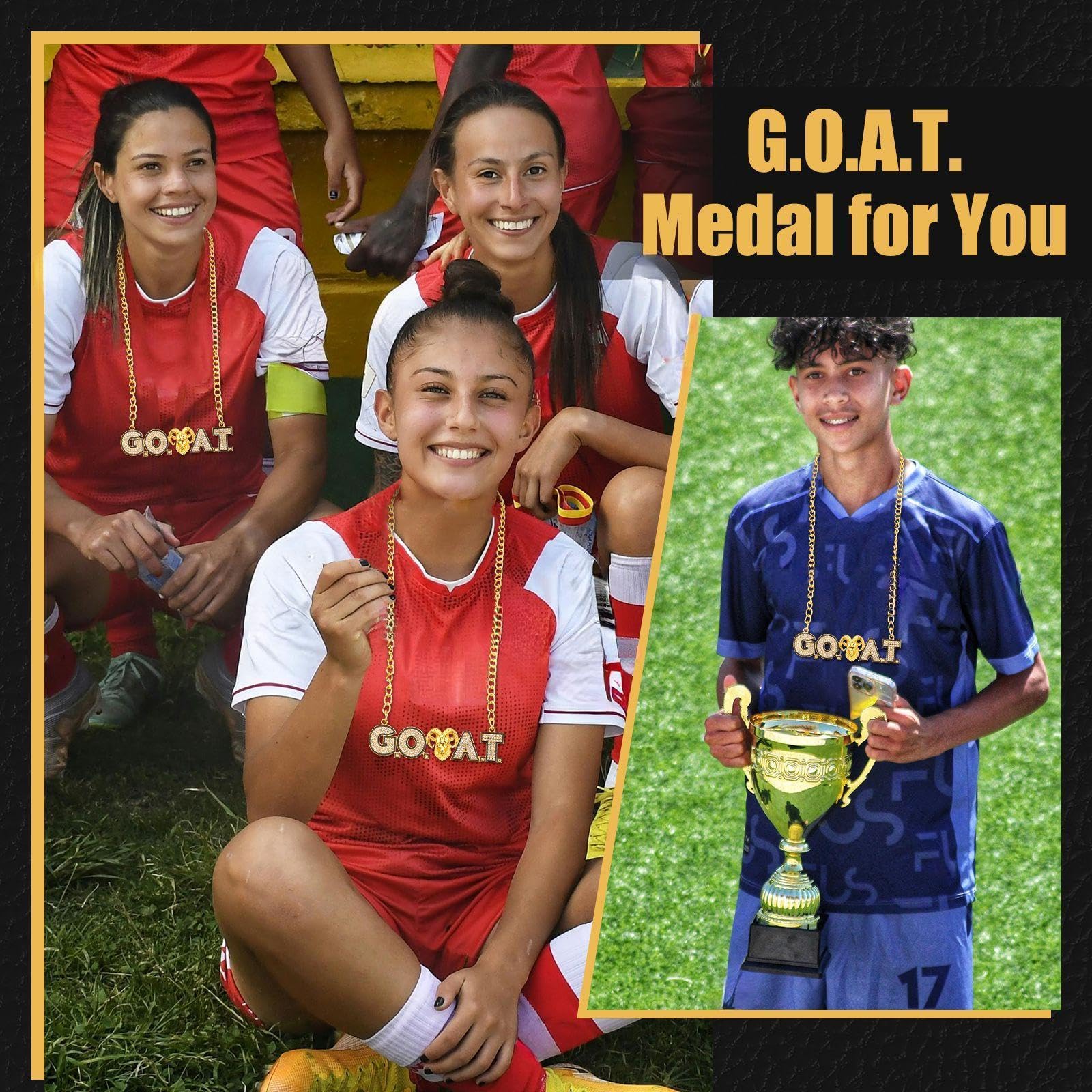 Snapklik.com : 1 Pcs Goat Chains Necklace Gold Champion Award Winner ...