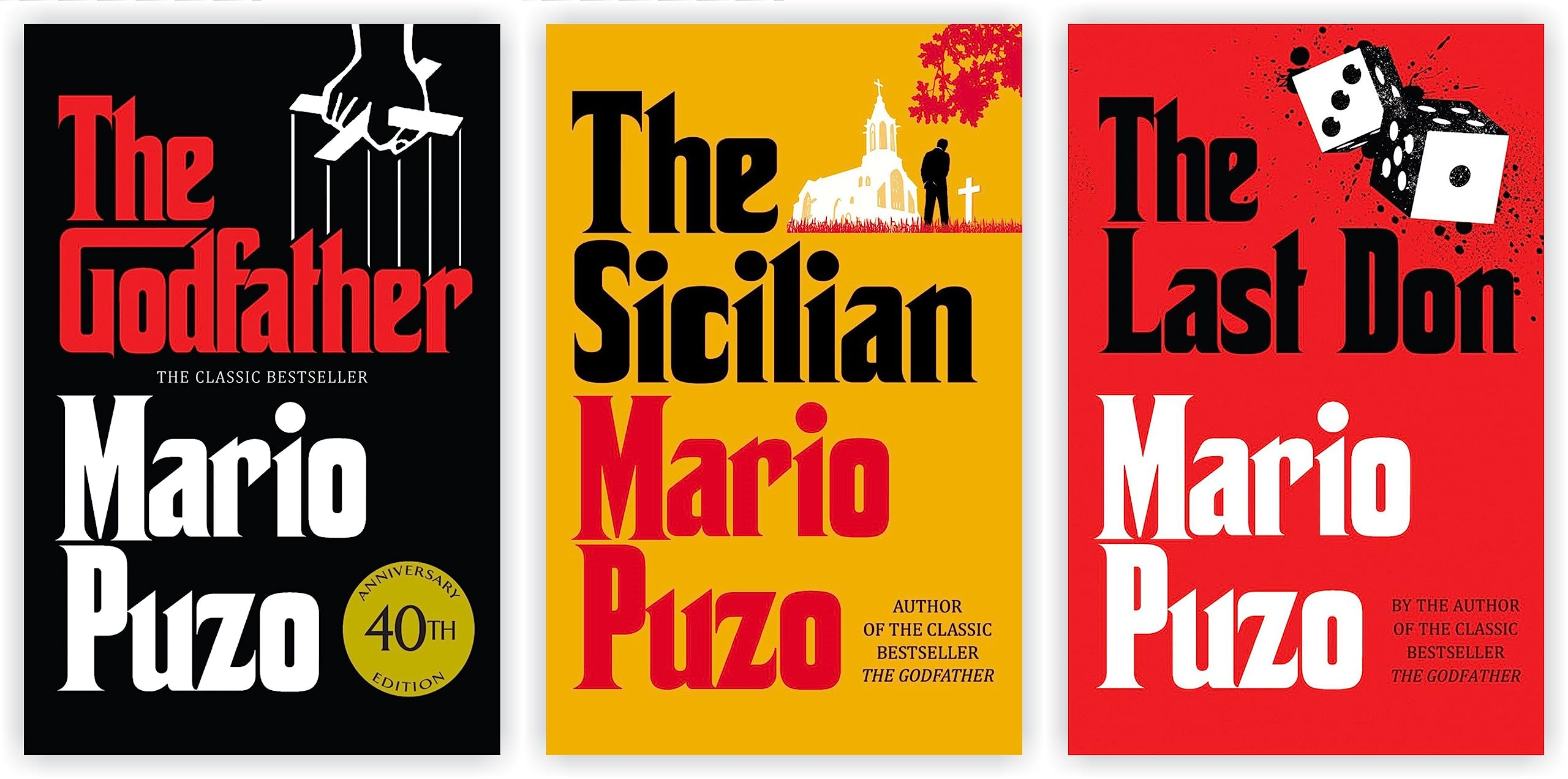 By Mario Puzo The Godfather Collection 3 Books Set: The Godfather, The ...