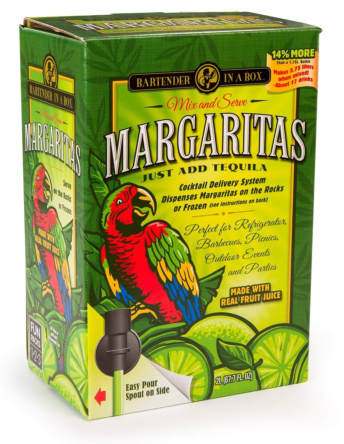Amazon.com : Bartender In A Box - Margarita 2.0L Non-Alc. Mix : Grocery ...